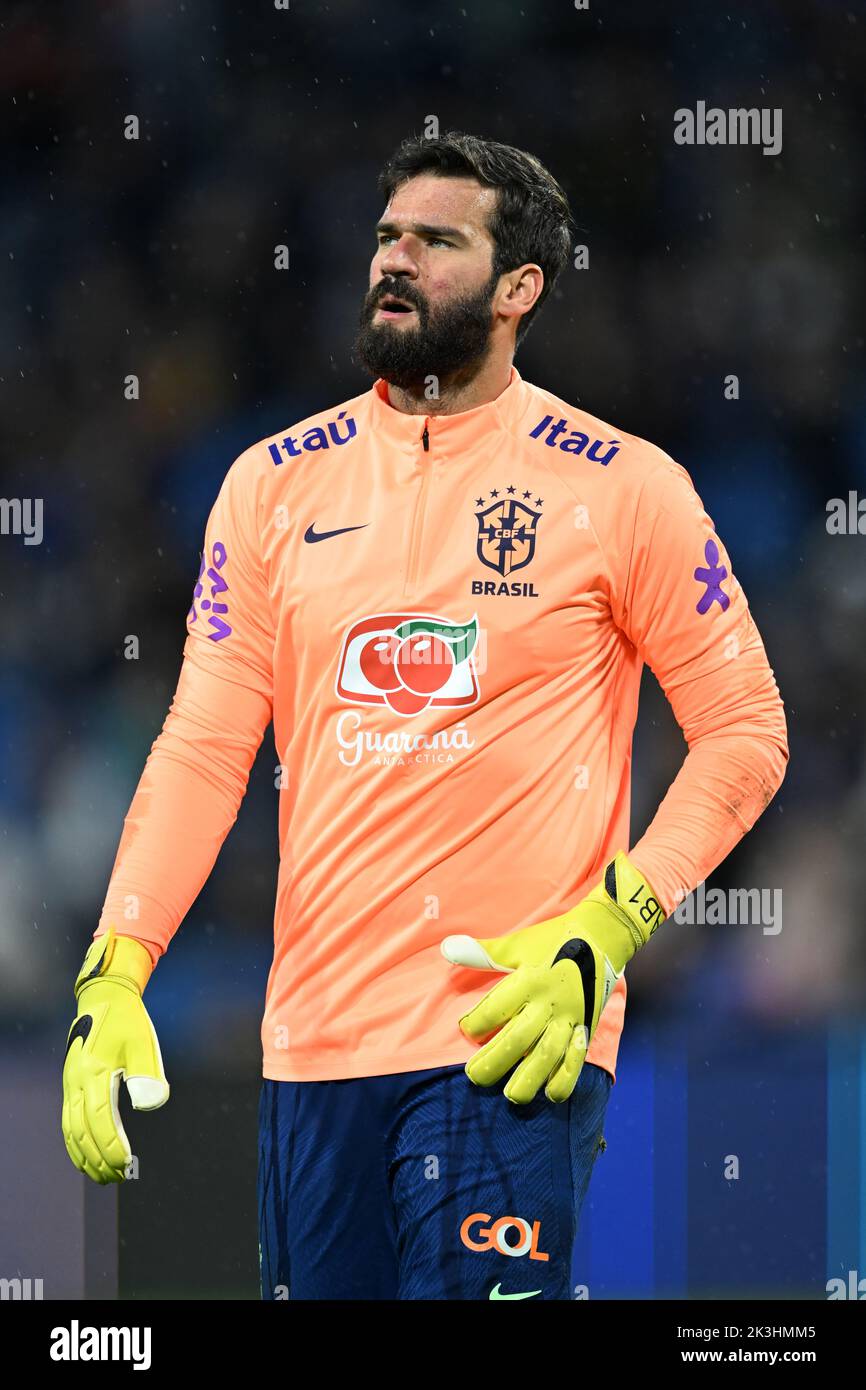 LE HAVRE - Brasil goalkeeper Alisson during the International Friendly ...