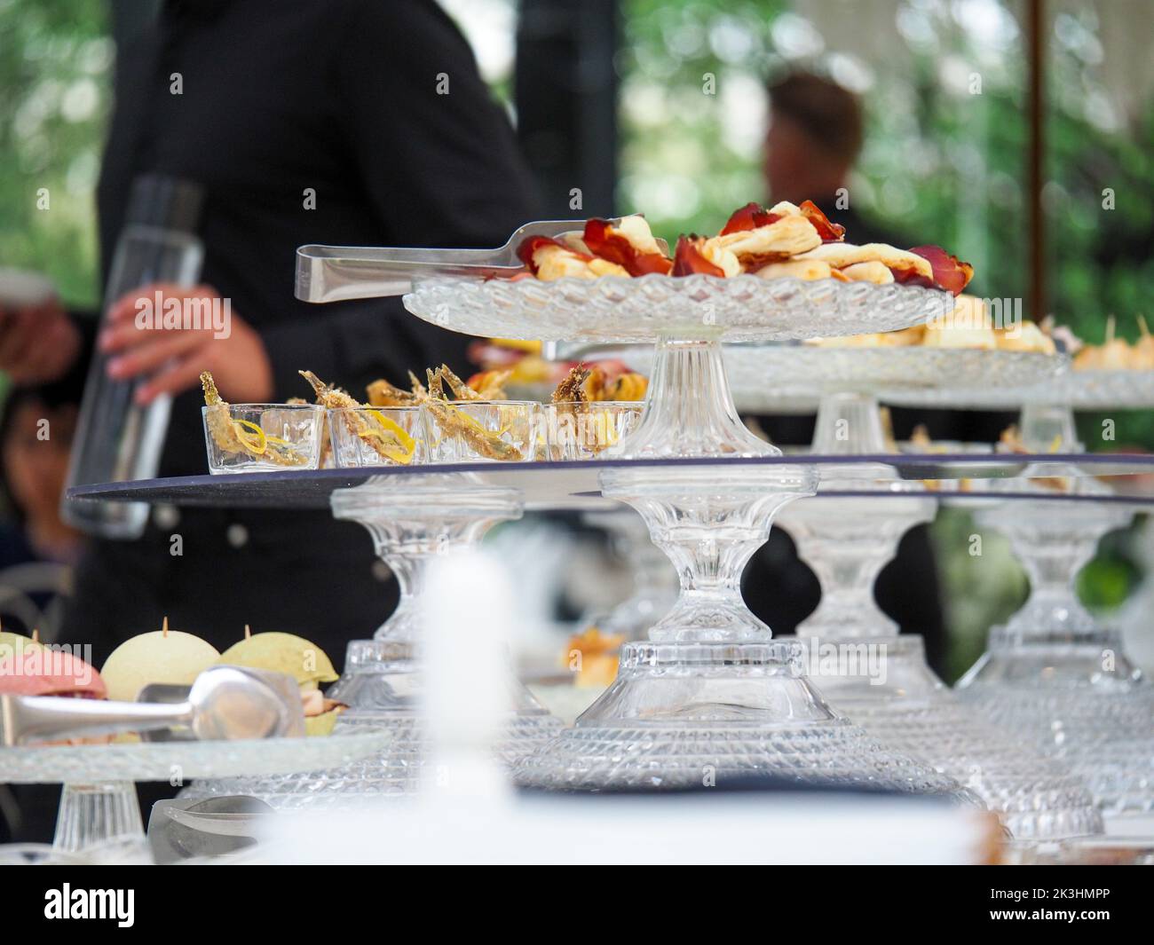 event catering finger food delicatessen variations Stock Photo - Alamy