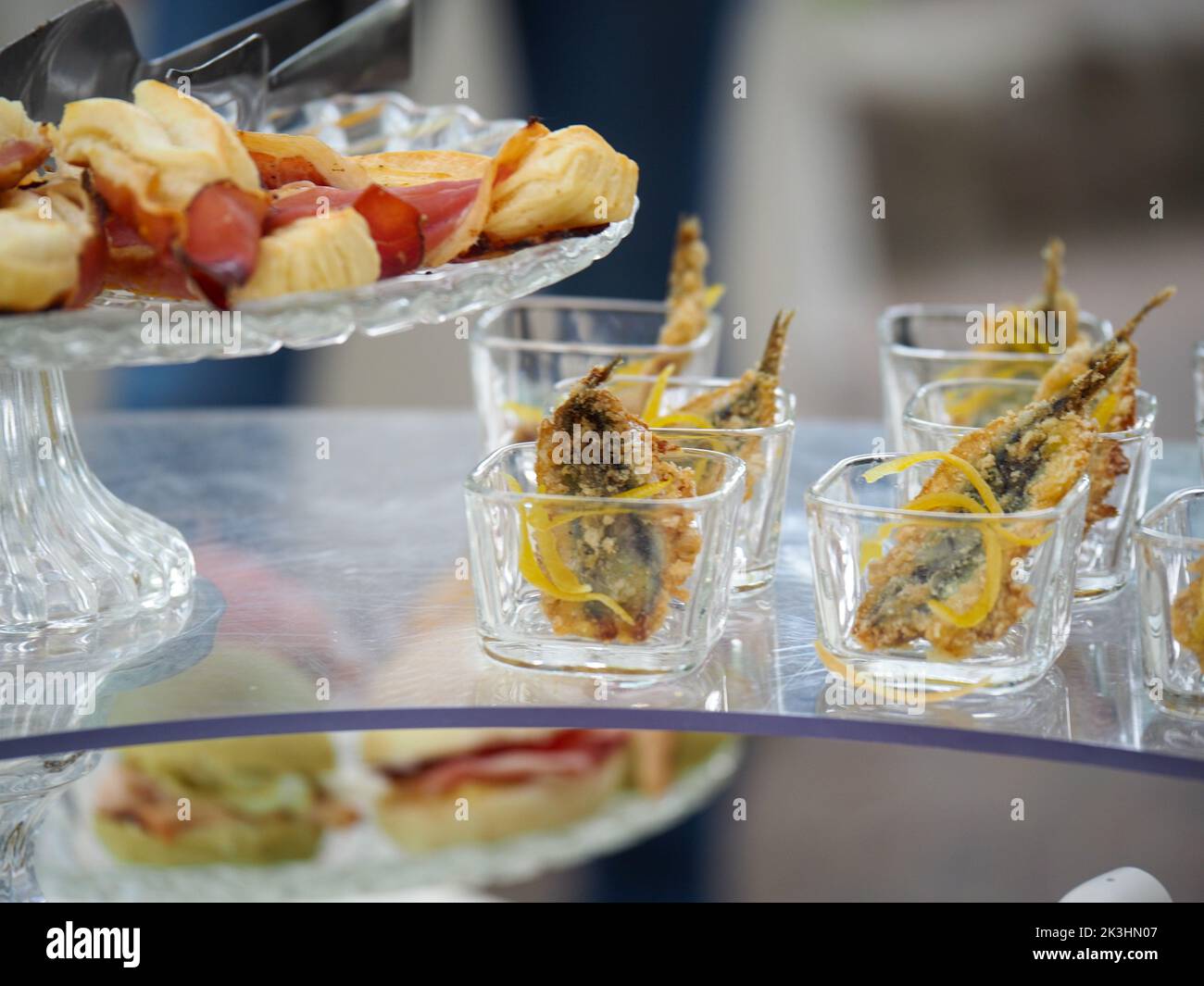 catering finger food for luxury event Stock Photo - Alamy