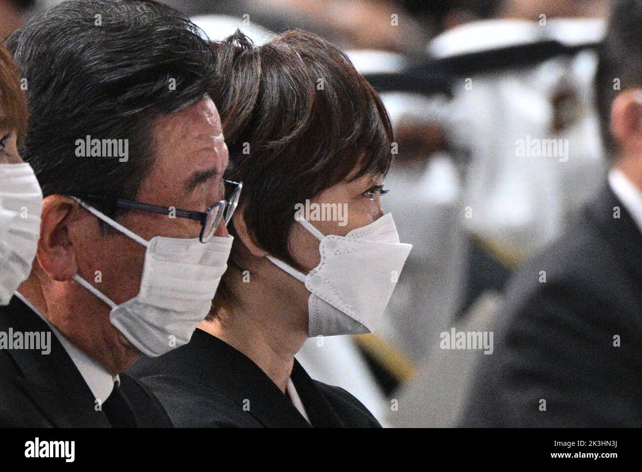 Tokyo, Japan. 27th Sep, 2022. The widow of former Japanese prime ...