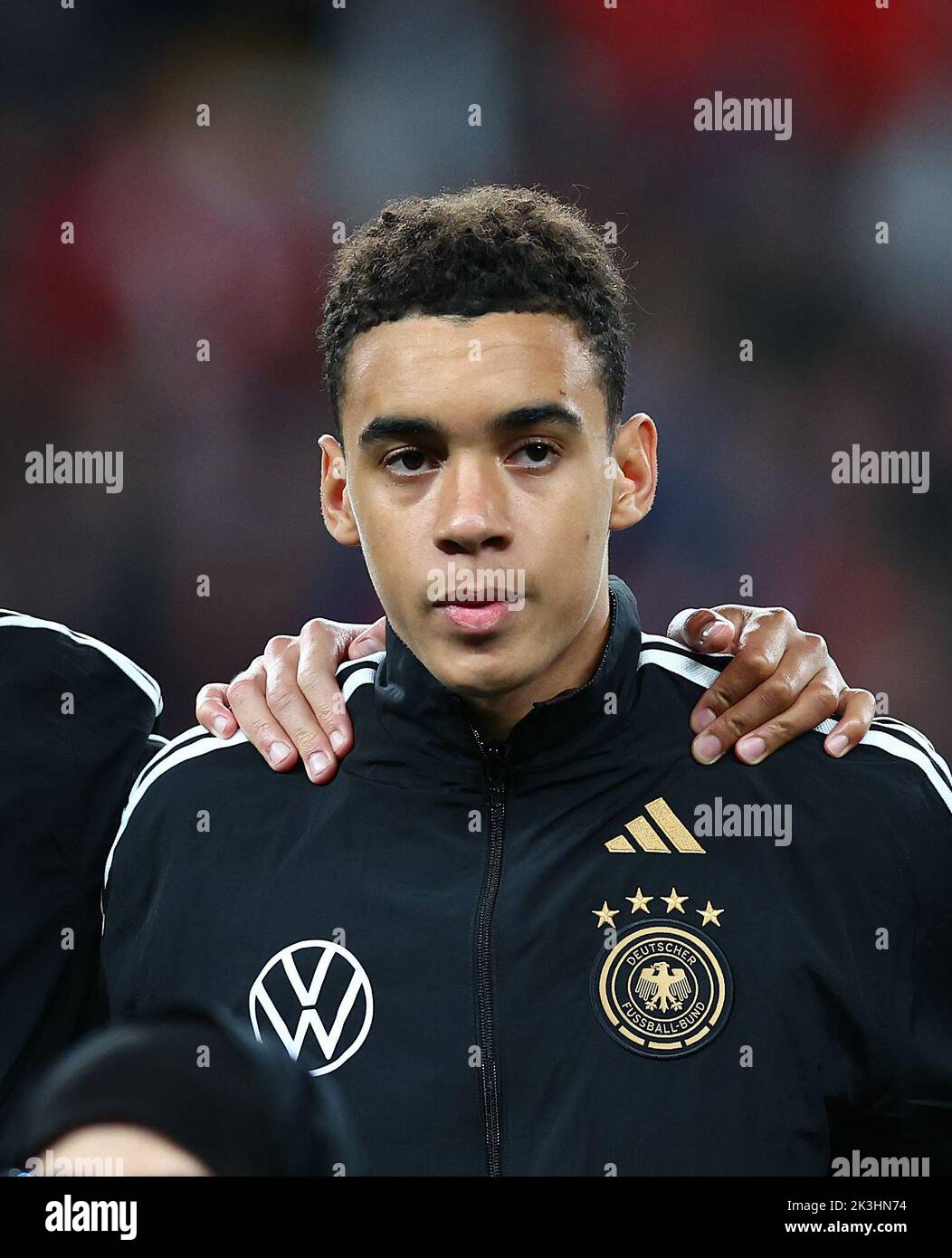 London, England, 26th September 2022. Jamal Musiala of Germany during ...