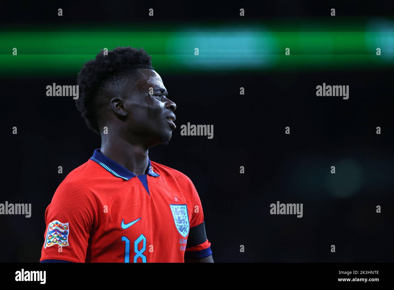 London, UK. 26th Sep, 2022. Bukayo Saka (England) at the England v ...