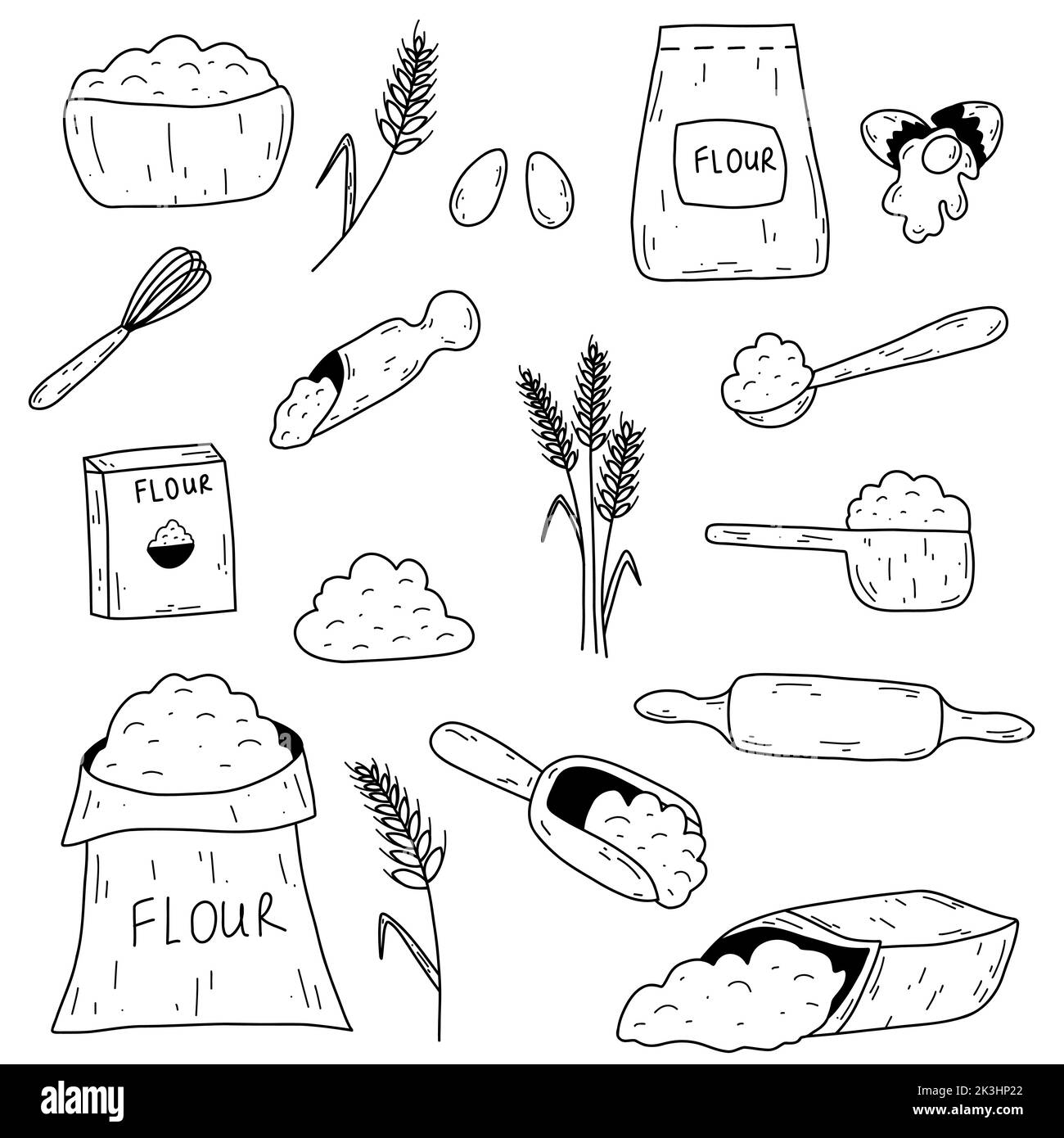 Corn flour in bowl Black and White Stock Photos & Images - Alamy