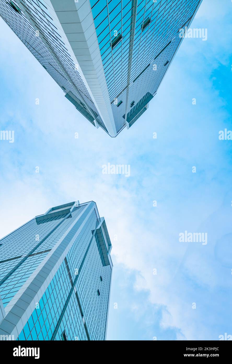 Office buildings in downtown Chengdu, Sichuan Province, China Stock ...