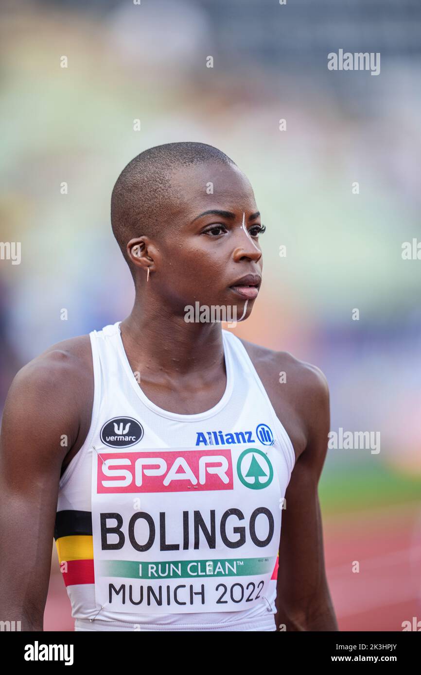 Cynthia Bolingo participating in the 400 meters of the European ...