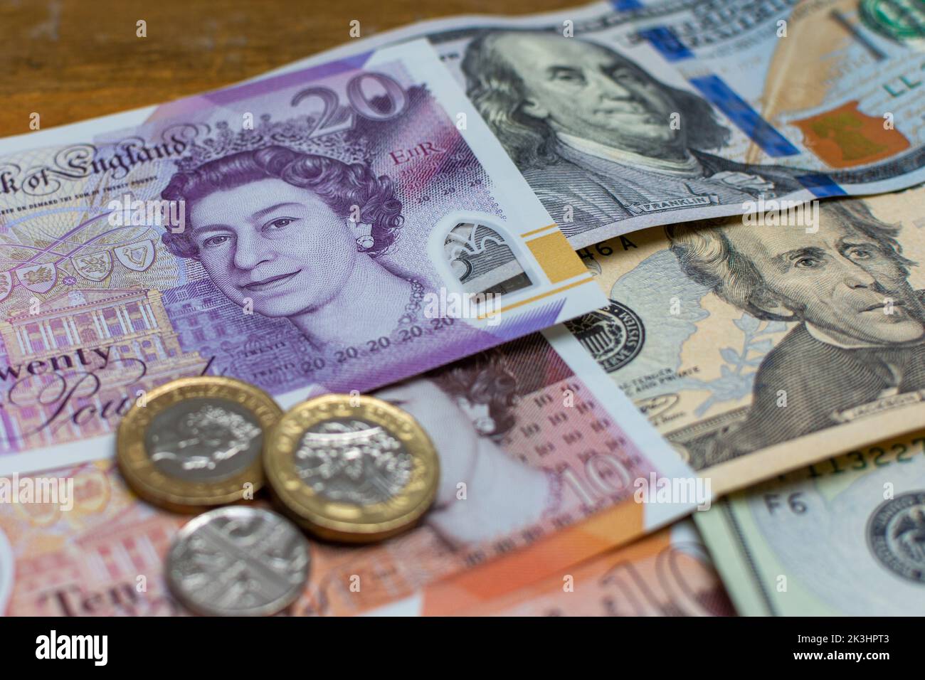 British Pound Sterling GBP And US Dollars USD Currency Exchange