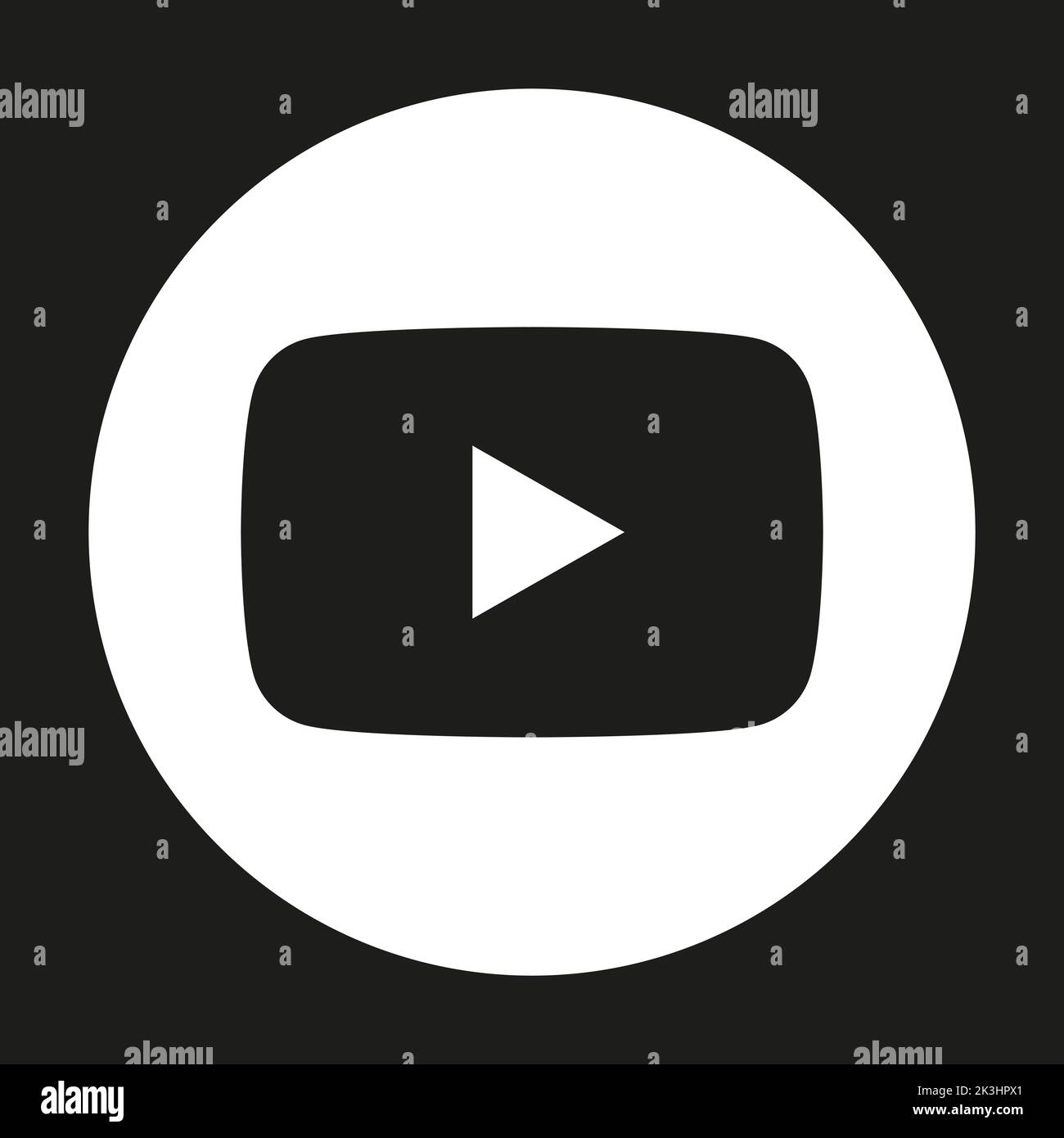 Youtube social media app icon Stock Vector Image & Art - Alamy