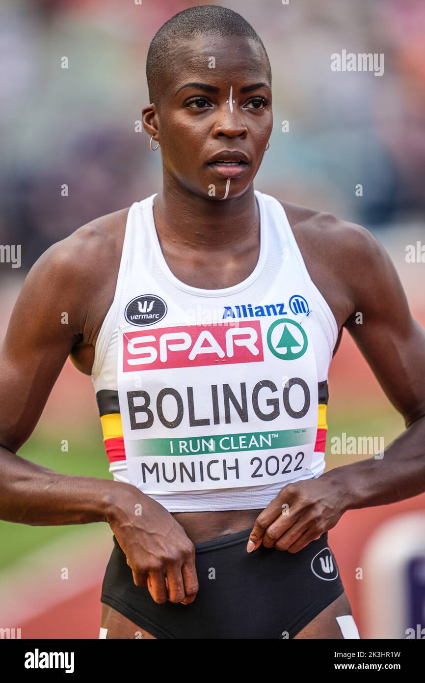 Cynthia Bolingo participating in the 400 meters of the European ...