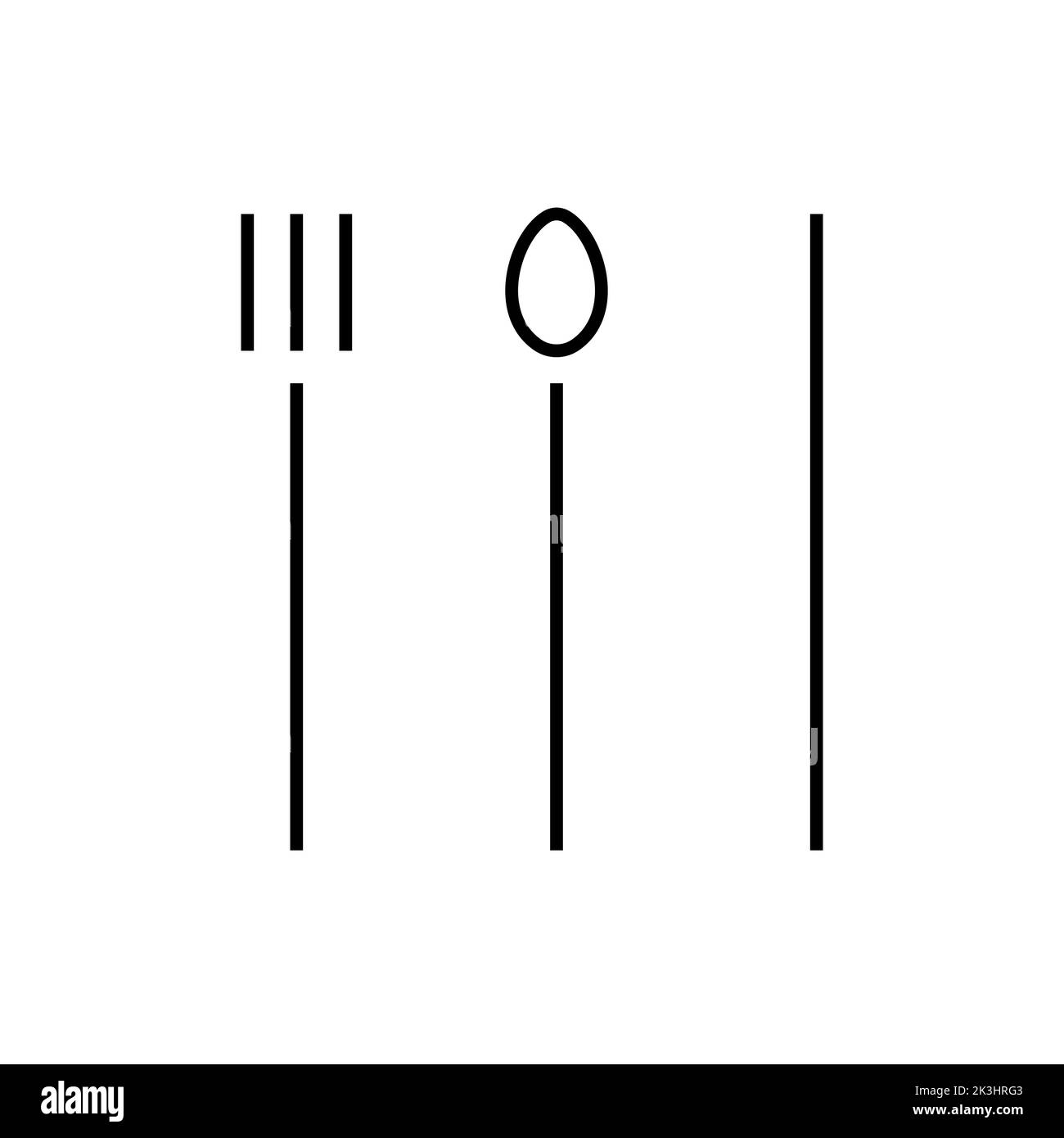 Fork and spoon vector hi-res stock photography and images - Alamy