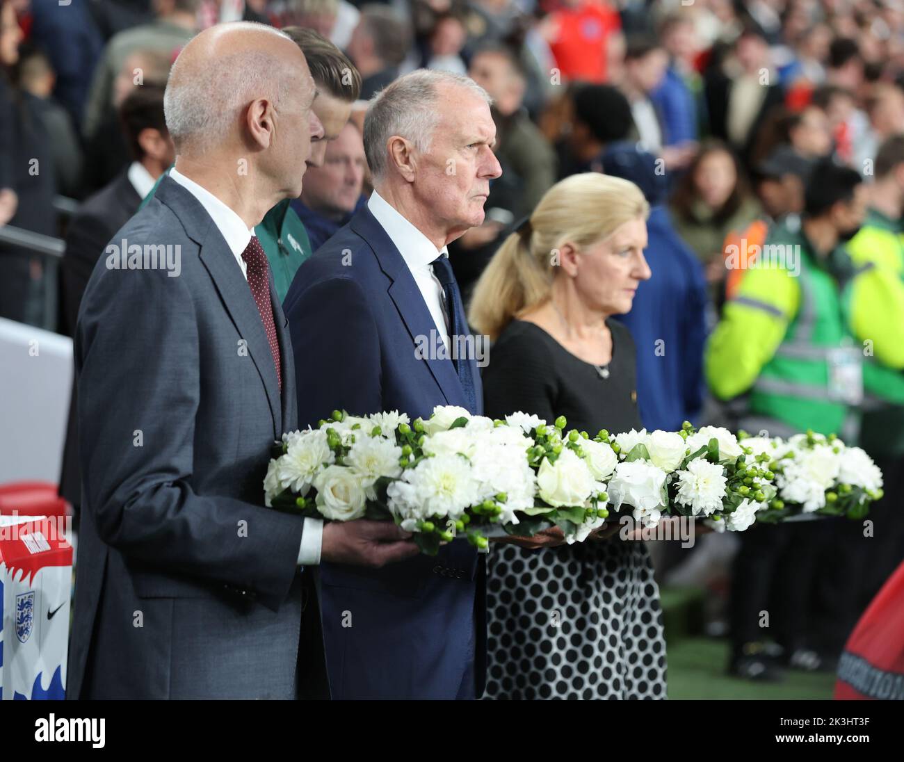 LONDON ENGLAND - SEPTEMBER 26 : DFB president, Bernd Neuendor, Sir ...