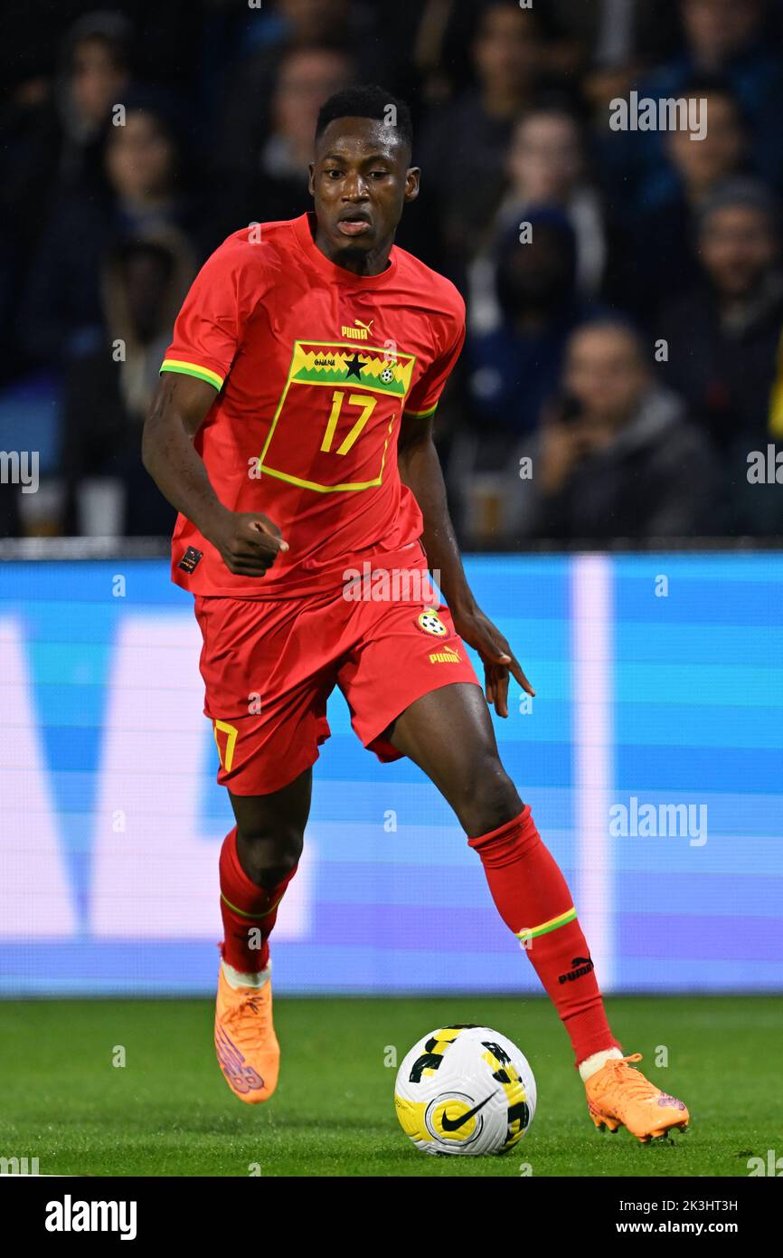 LE HAVRE - Baba Rahman of Ghana during the International Friendly Match ...