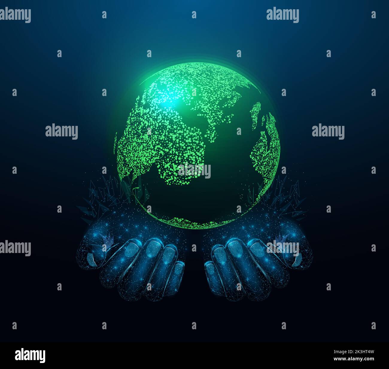 Two human hands are holds Planet Earth. Earth Day, Protection ...