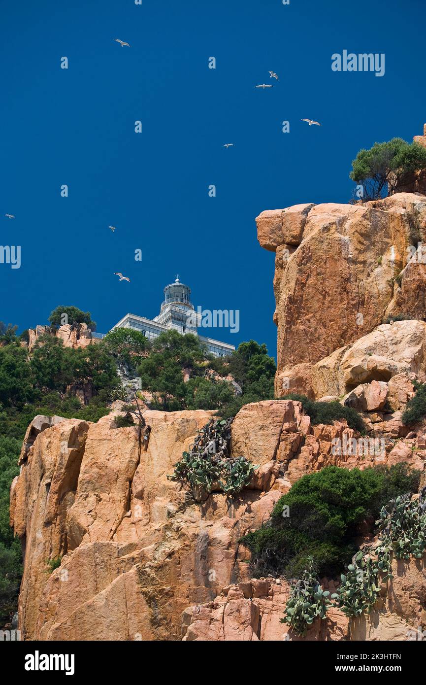 Lighthouse, Capo Bellavista, Arbatax, Tortolì, Ogliastra, Sardinia ...