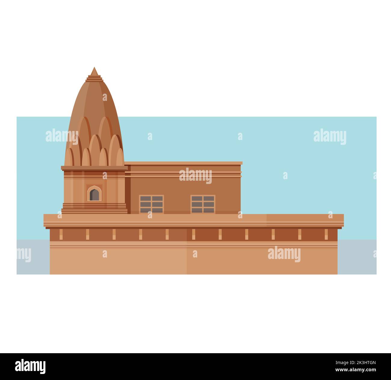 Indian Temple- Icon Illustration as EPS 10 File Stock Vector Image ...