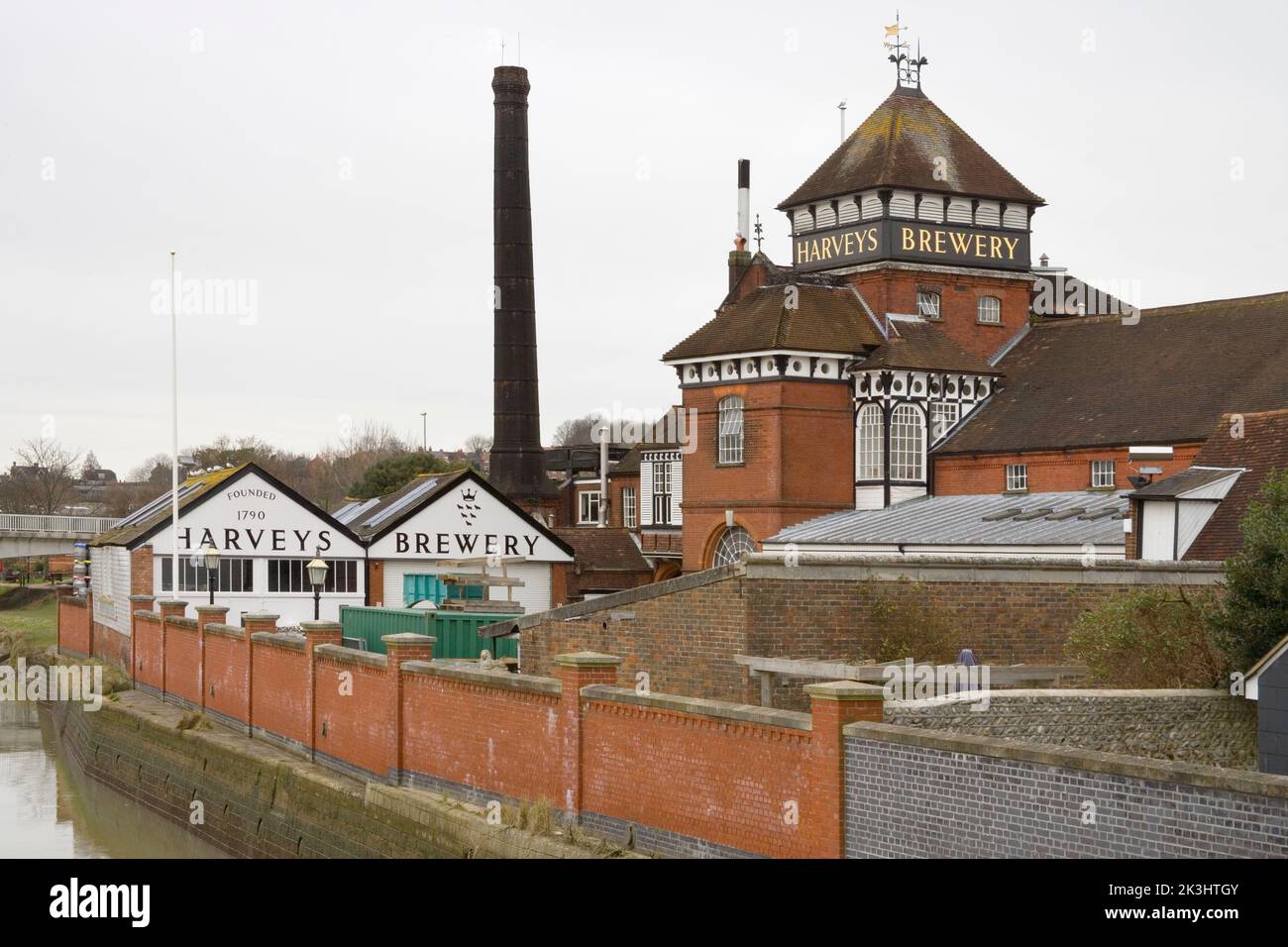 the famous harveys brewery in lewes east sussex Stock Photo - Alamy