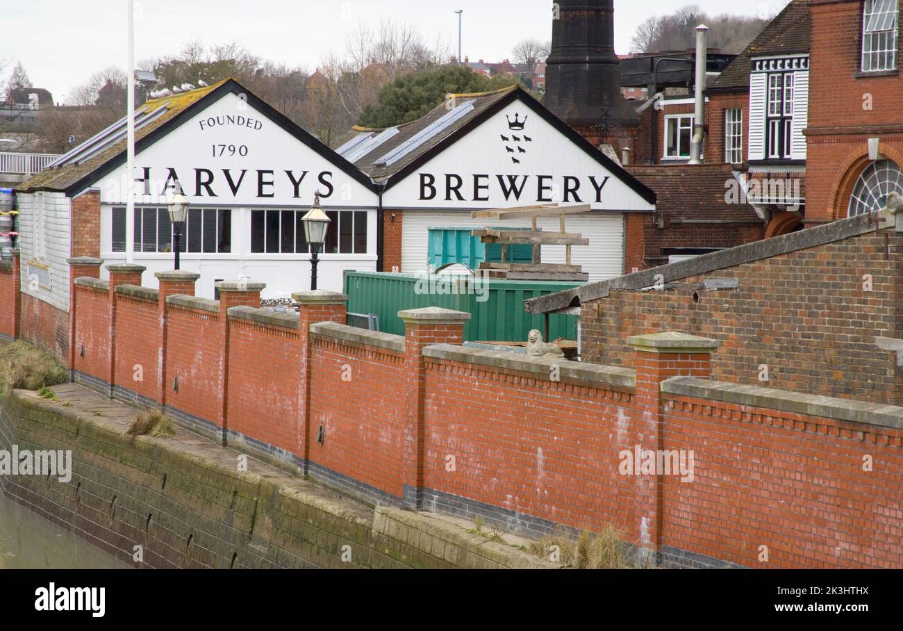 the famous harveys brewery in lewes east sussex Stock Photo - Alamy