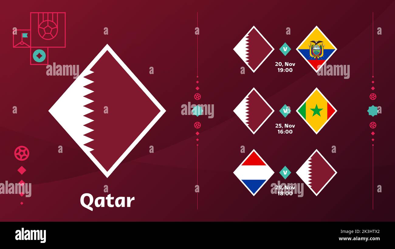 qatar national team Schedule matches in the final stage at the 22 ...