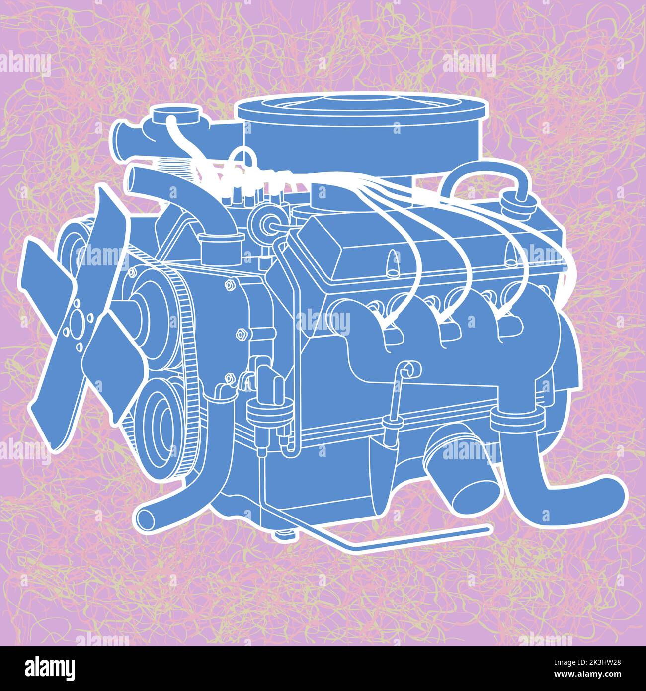 generic car automtive engine illustration Stock Vector Image & Art - Alamy