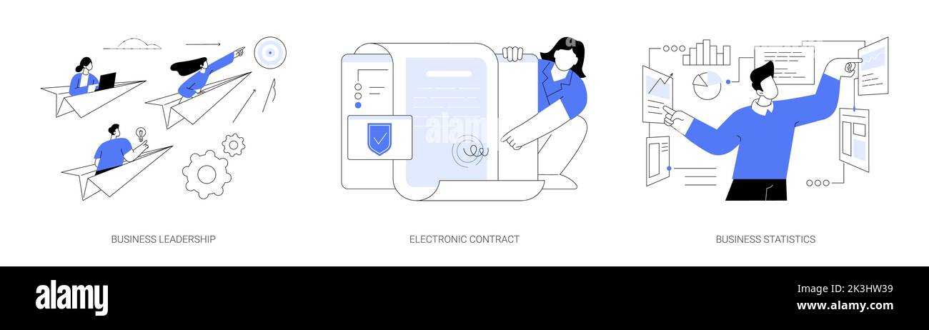 Company management abstract concept vector illustrations Stock Vector ...