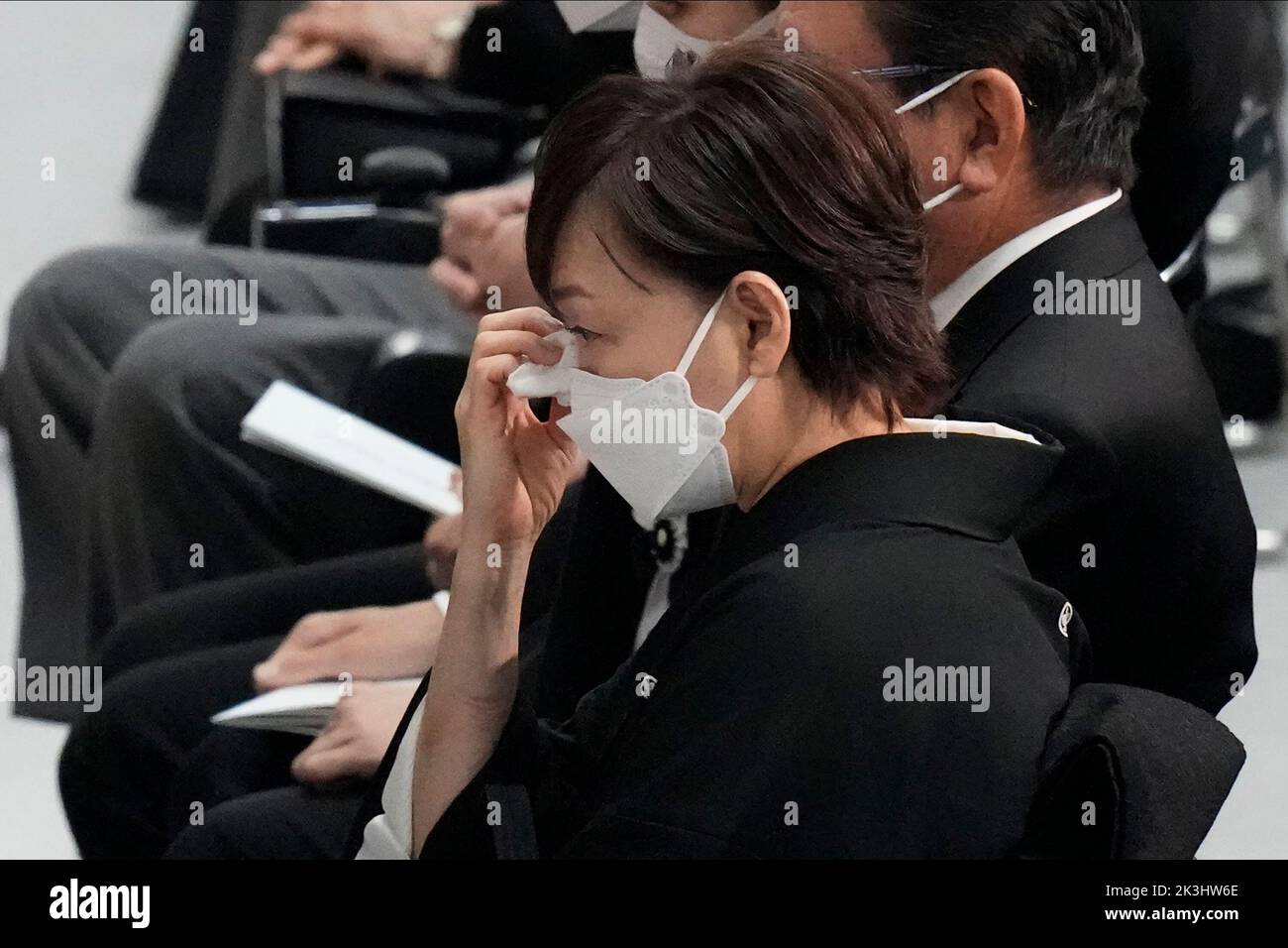 Tokyo, Japan. 27th Sep, 2022. Akie Abe, widow of former Prime Minister ...