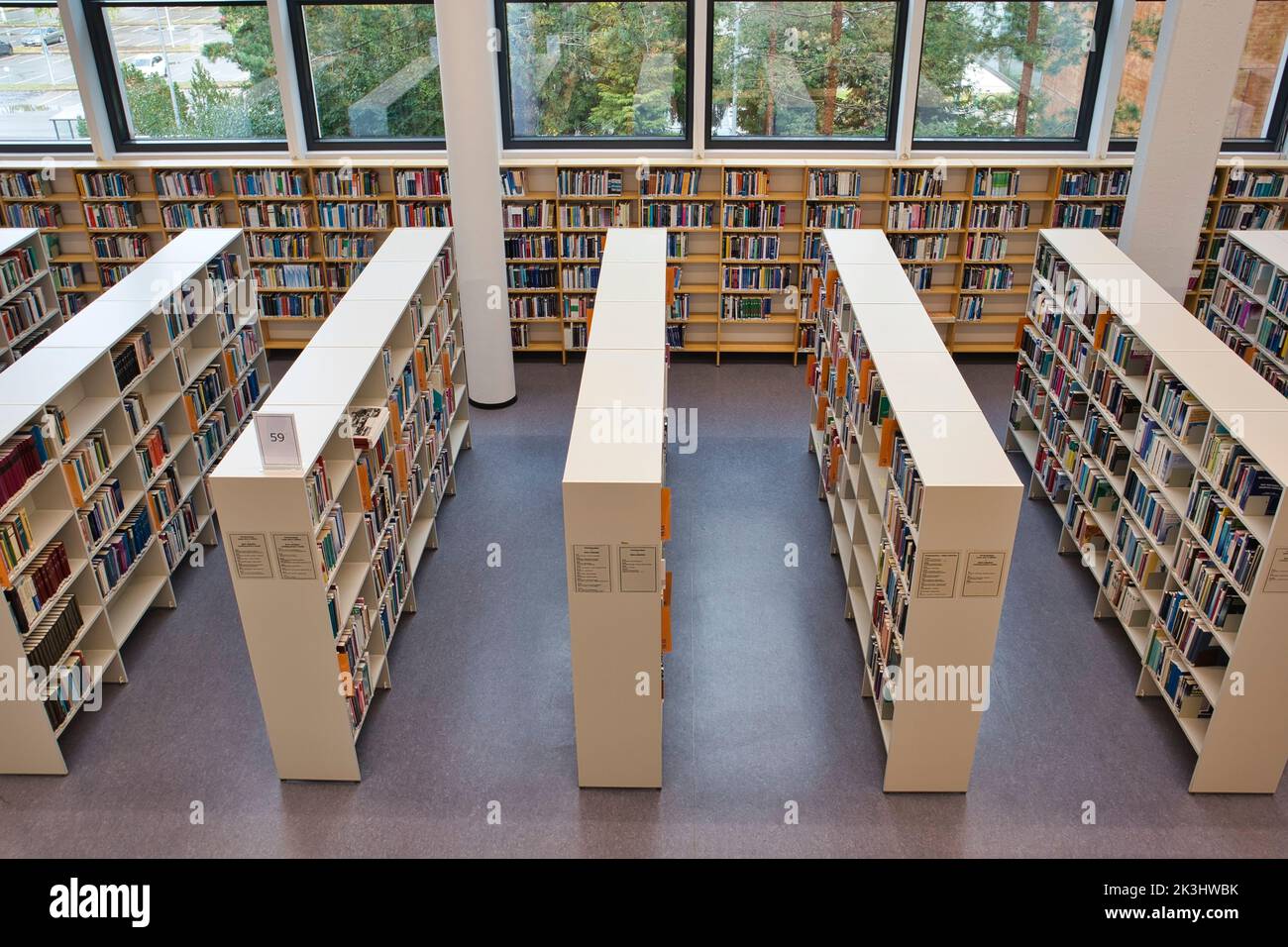 Library interior in the LUT unversity, Lappeenranta Finland Stock Photo ...