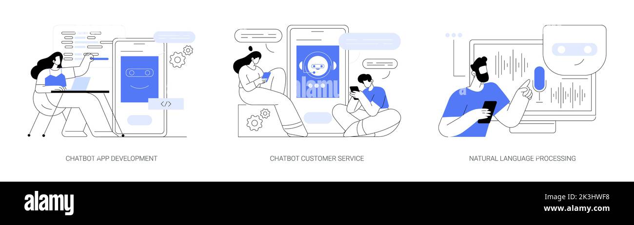 AI programming abstract concept vector illustrations Stock Vector Image ...