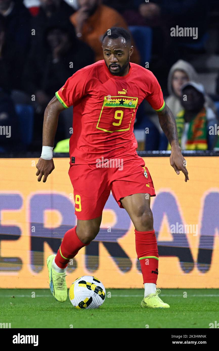 LE HAVRE - Jordan Pierre Ayew of Ghana during the International ...
