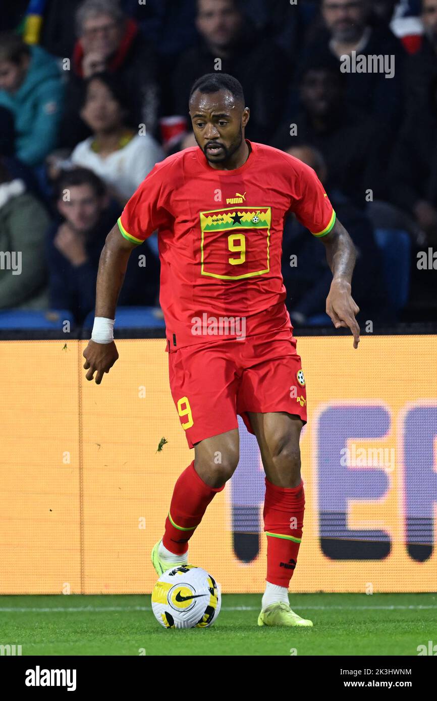 LE HAVRE - Jordan Pierre Ayew of Ghana during the International ...
