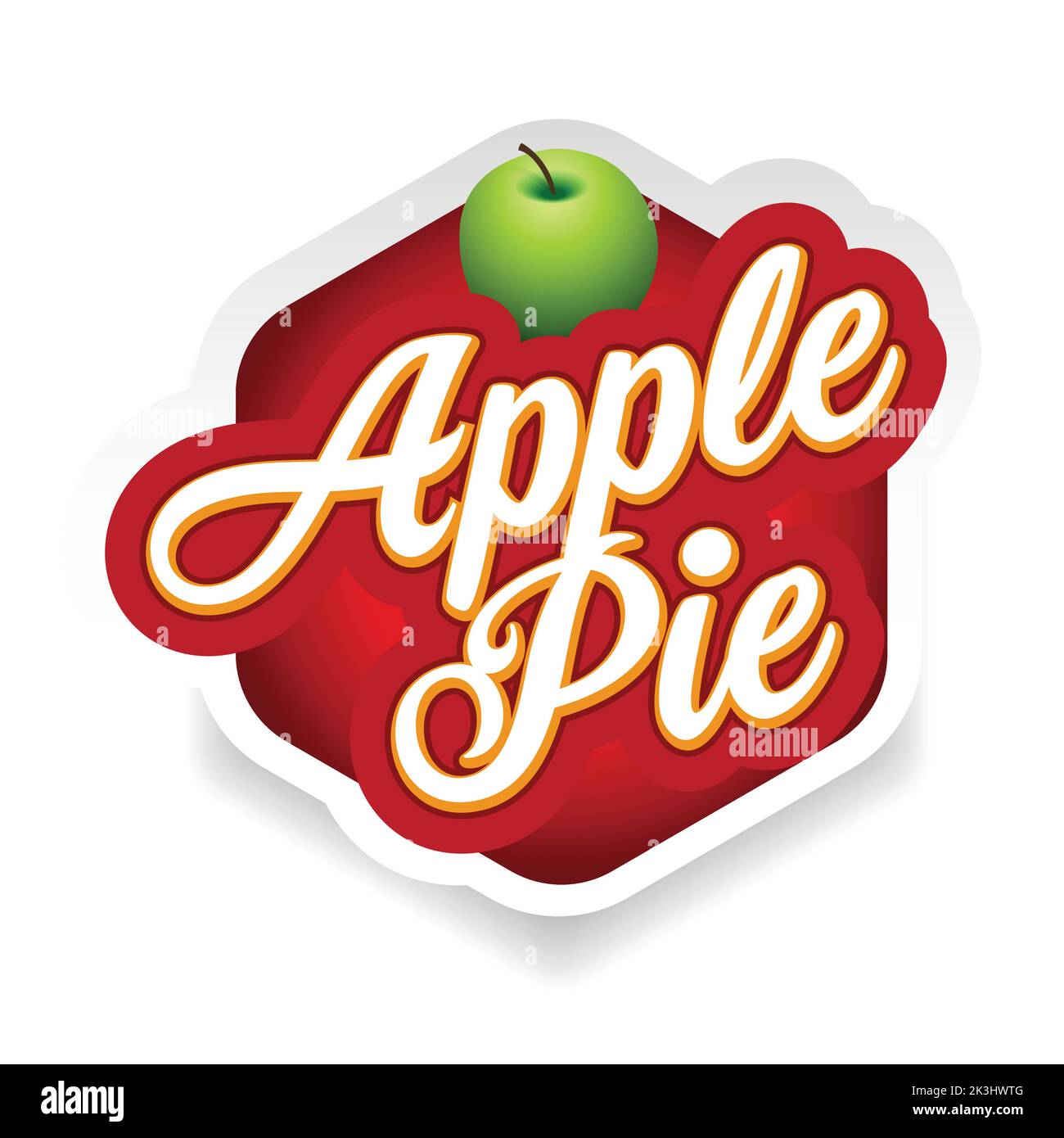 American pie apple Stock Vector Images - Alamy