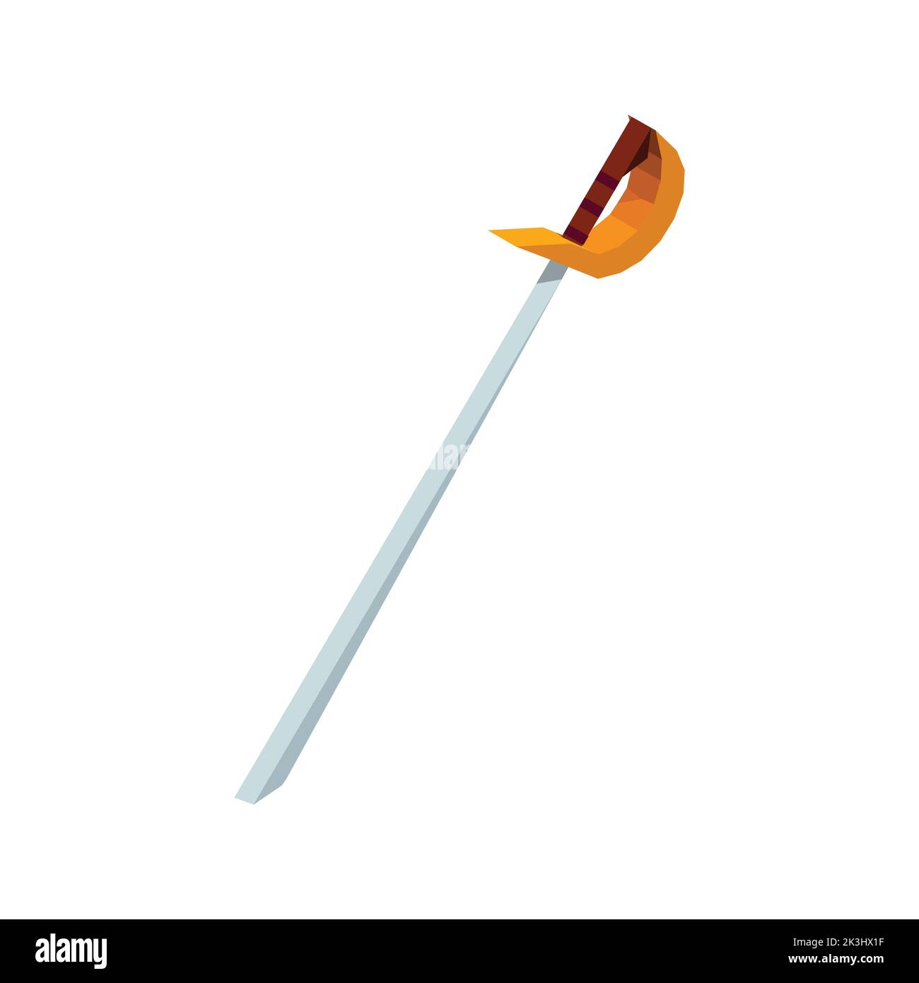 cartoon game sword, Swords in flat style, Cartoon sword for a game on ...