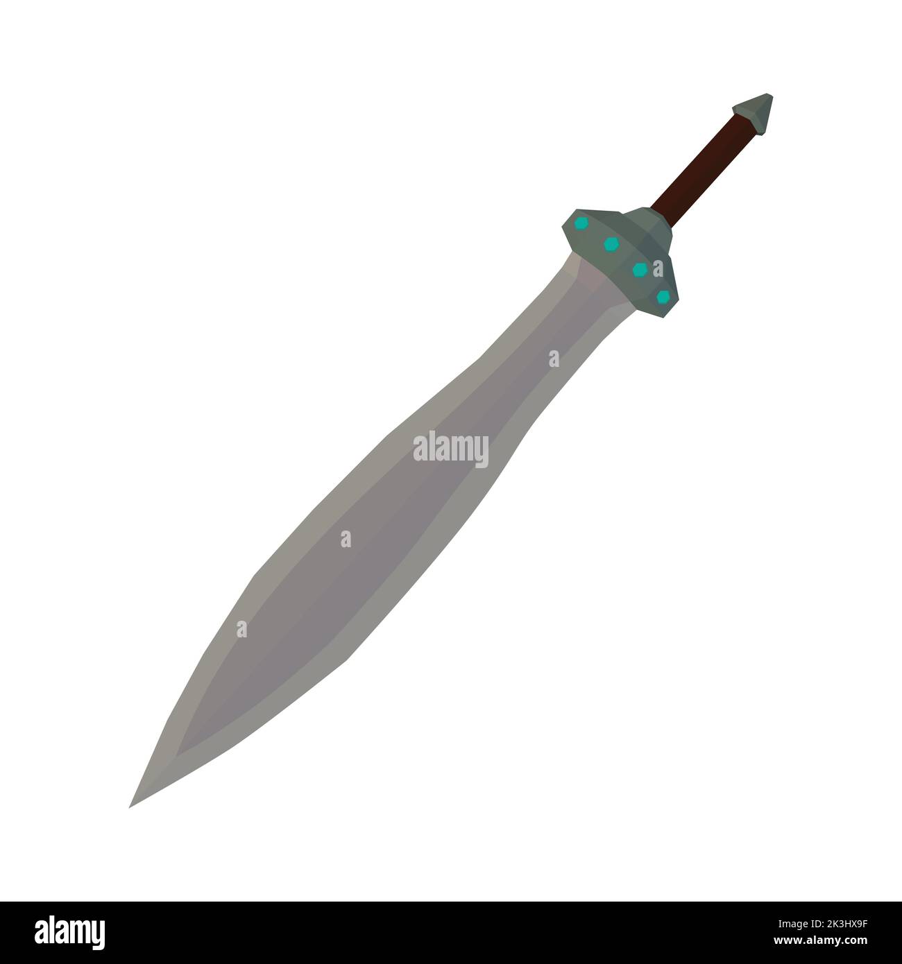 cartoon game sword, Swords in flat style, Cartoon sword for a game on ...