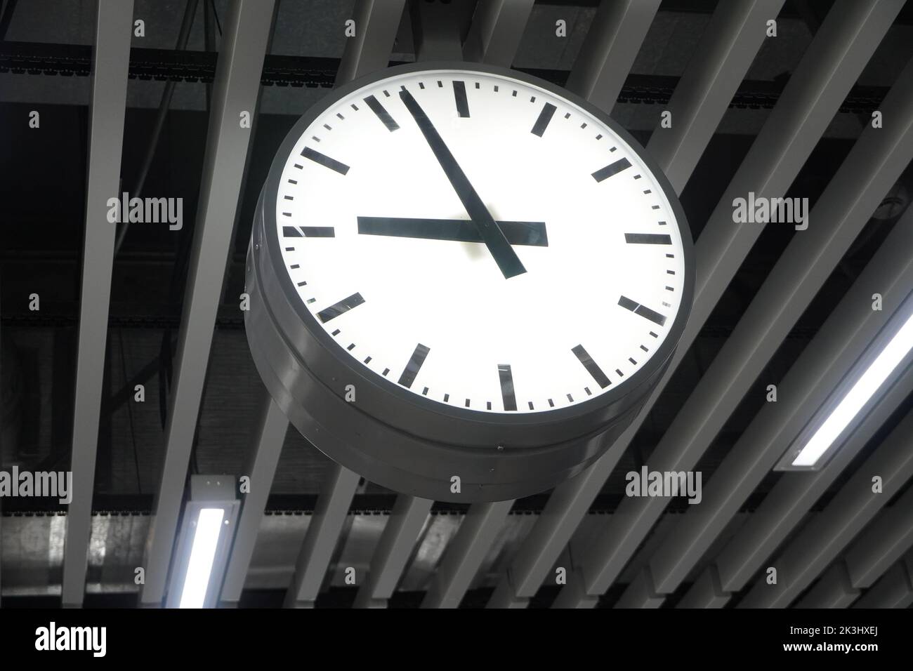clock on the wall, in the MRT station, Jakarta Stock Photo - Alamy