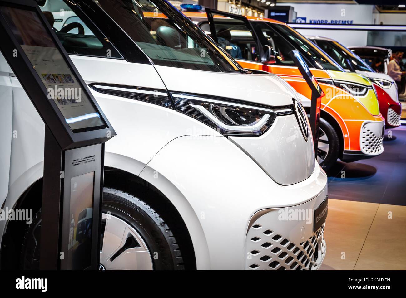 New Volkswagen I.D. Buzz all-electric van presented at the Hannover IAA Transportation Motor ...