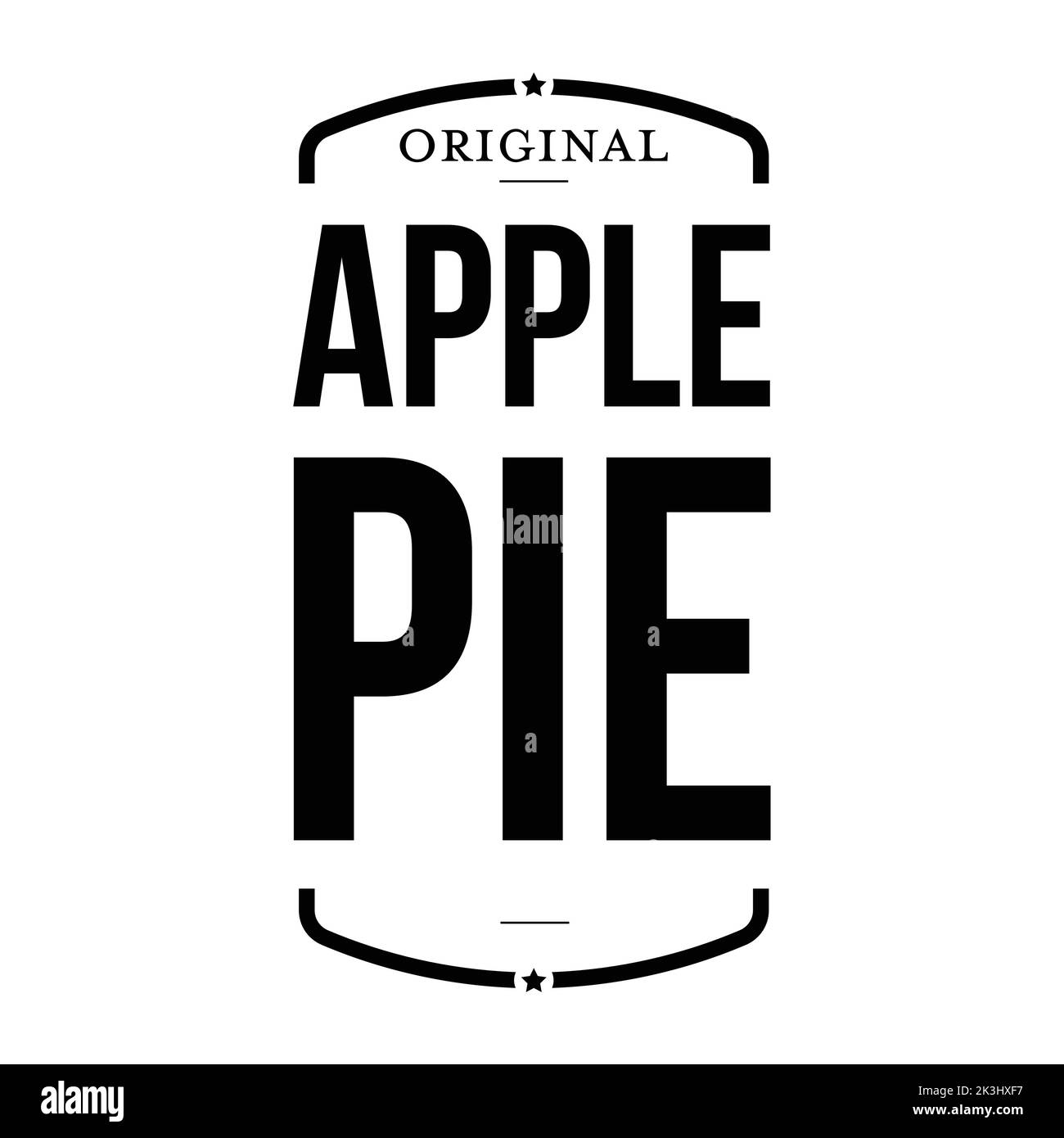 Apple Pie Vintage Sign Lettering Stock Vector Image And Art Alamy