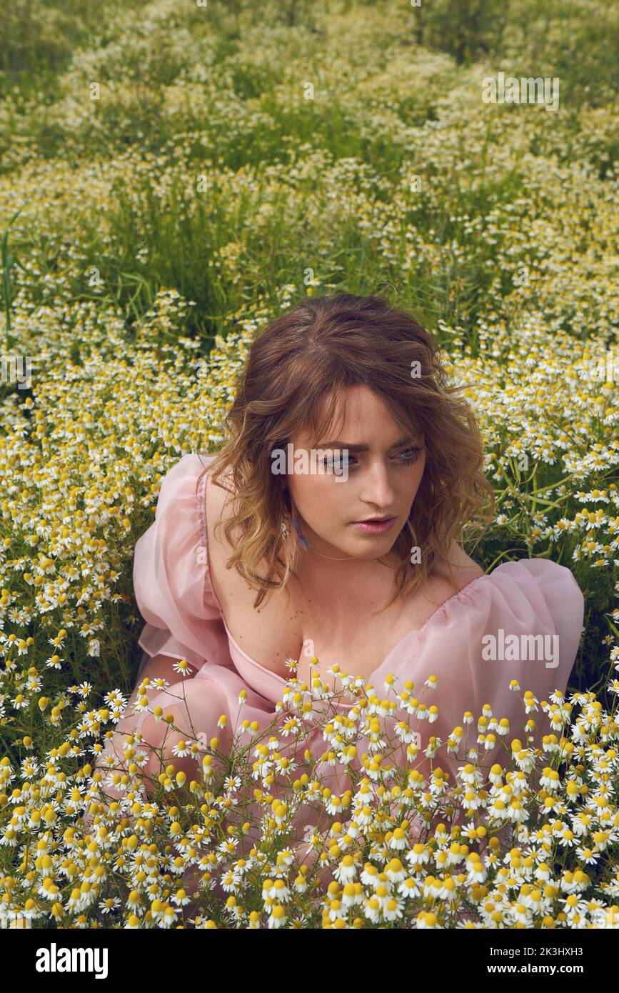 Alone Woman In Dress Hi Res Stock Photography And Images Alamy
