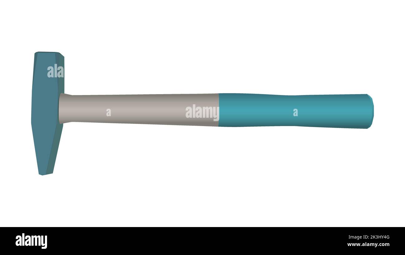 hammer isolated on white background, hammer vector illustration Stock ...