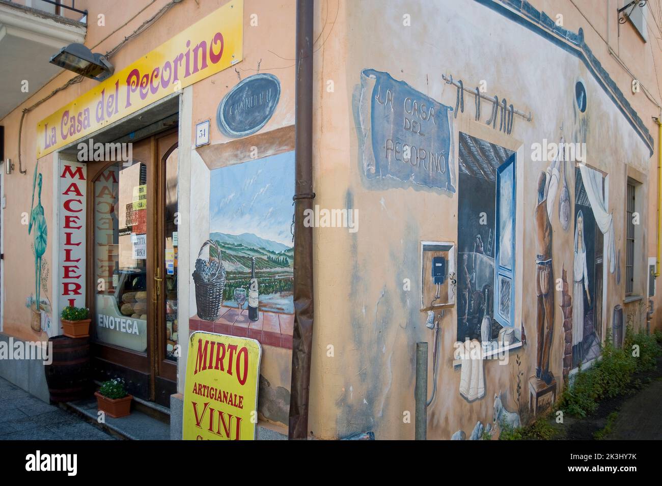 Murales, Casa del Pecorino, Tortol“, Provincia di Ogliastra, Sardinia ...