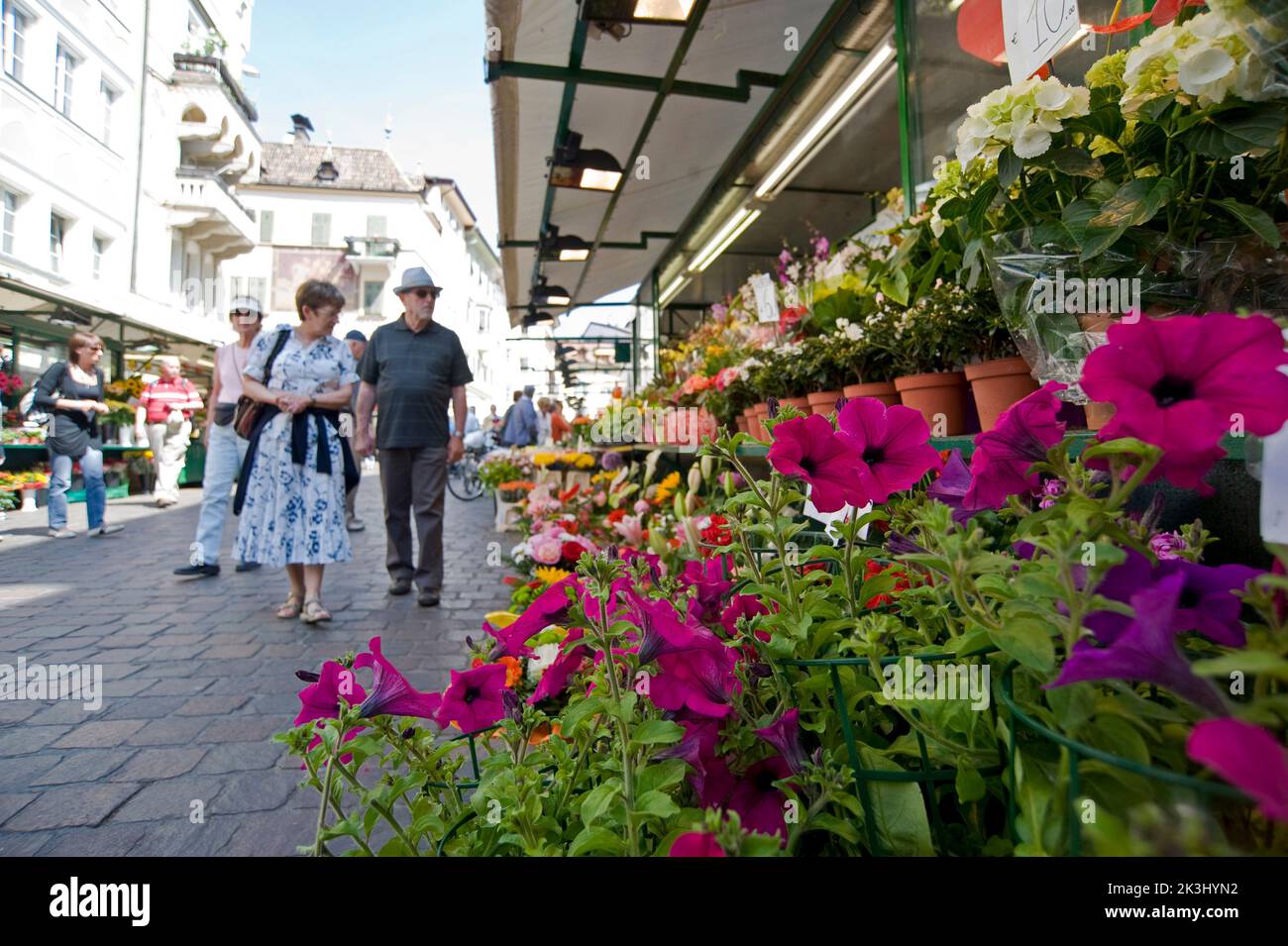 Market, Stalls, Bolzano, Trentino Alto Adige, Italy Stock Photo - Alamy