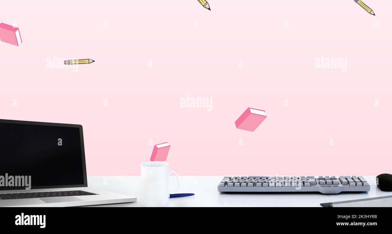 Falling books illustration hi-res stock photography and images - Alamy