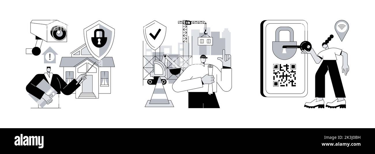 Business strategy abstract concept vector illustration set. Business ...