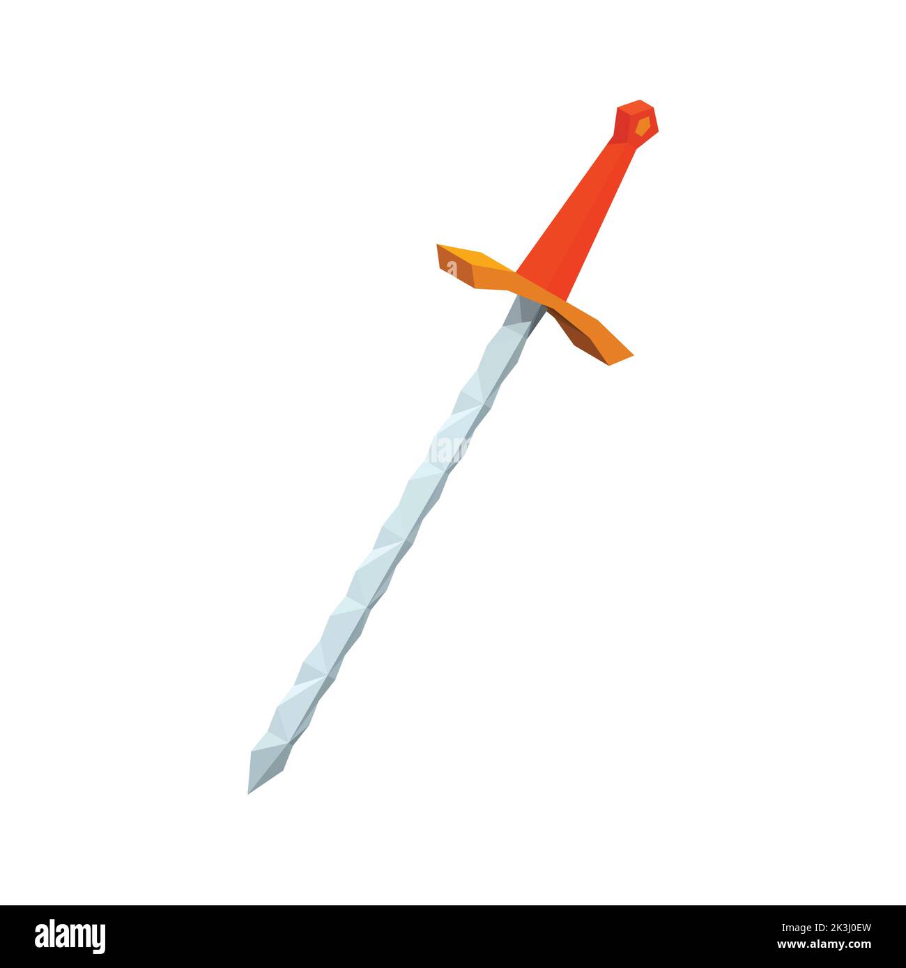 cartoon game sword, Swords in flat style, Cartoon sword for a game on ...
