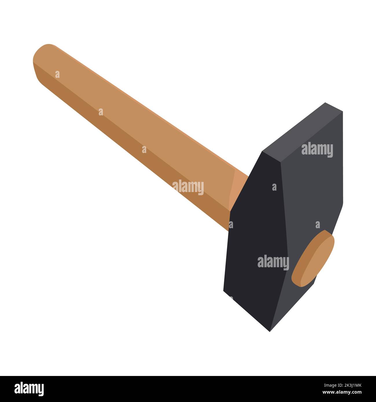 hammer isolated on white background, hammer vector illustration Stock ...