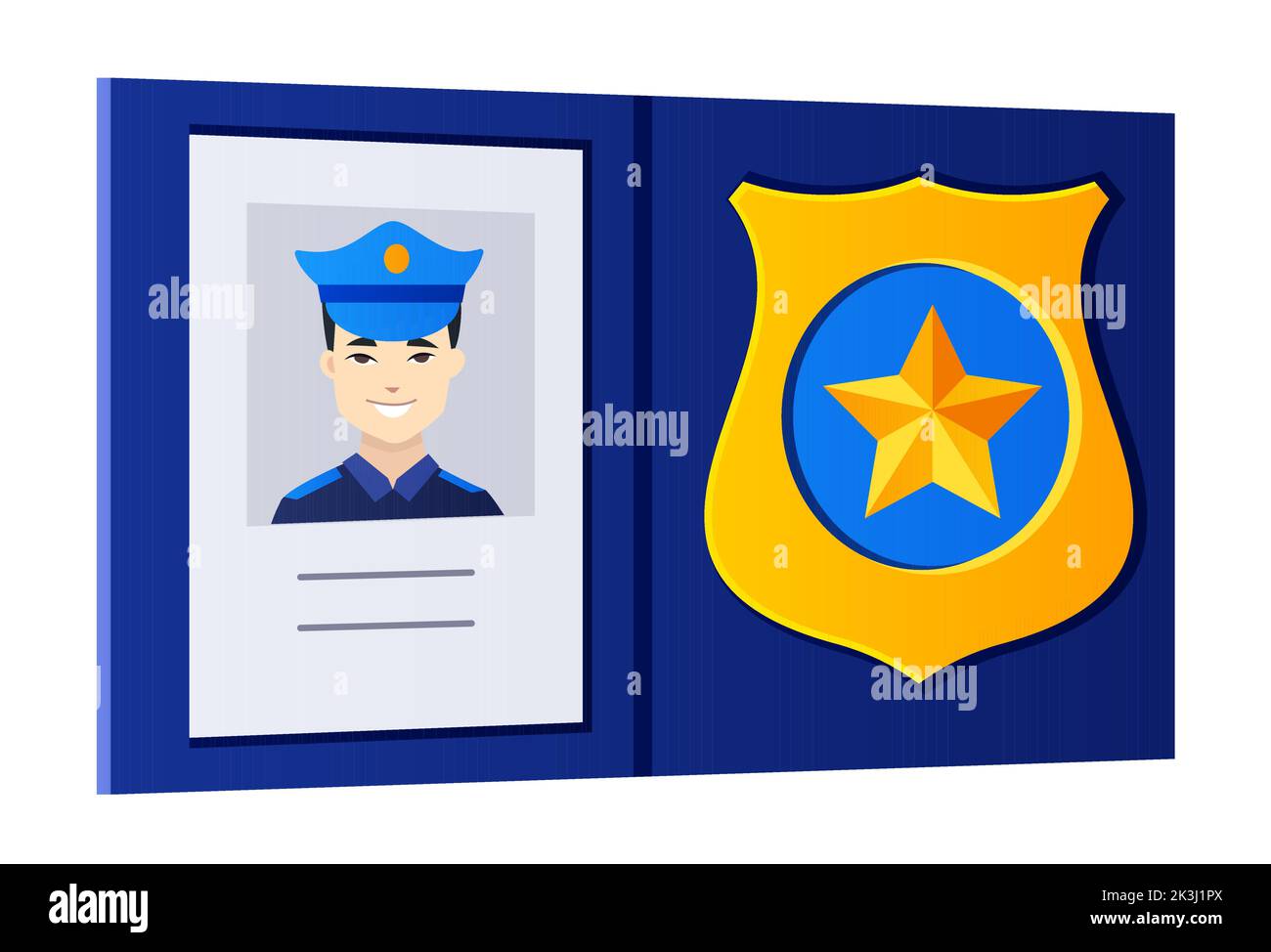 Police id badge Stock Vector Images - Alamy