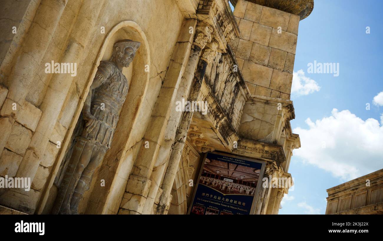The ancient sculpture at Macau Fisherman's Wharf Stock Photo - Alamy