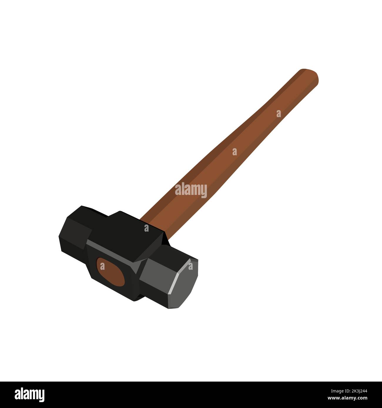 Sledgehammer, hammer, tool, hammer vector, Sledgehammer isolated on white background Stock ...