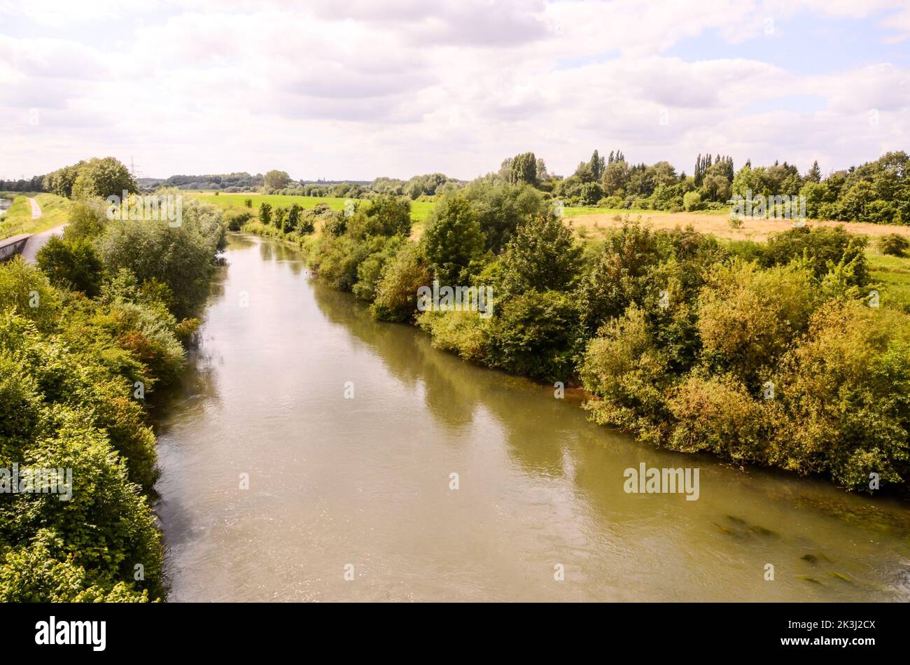 View of the Hamm River in Germany Stock Photo - Alamy