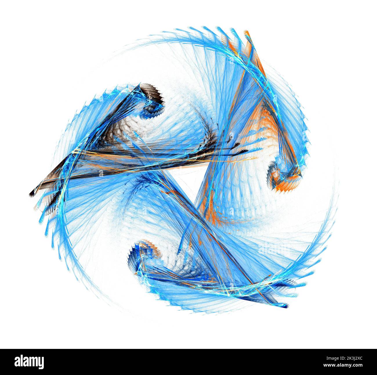 Triangular abstract shape. Abstract fractal graphics. Design element ...