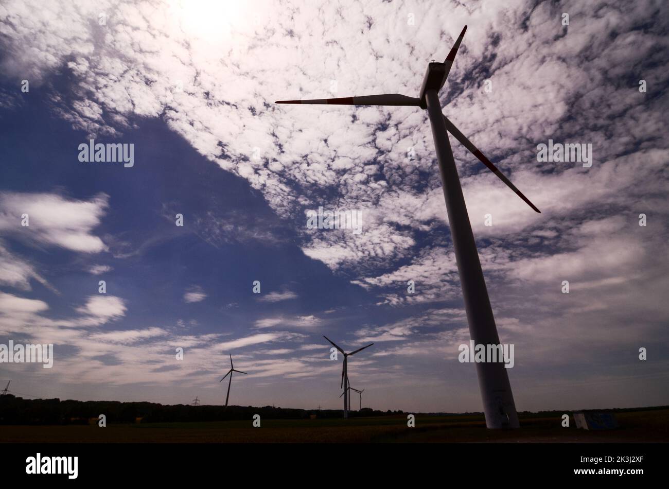 Windmill Wind Turbine Renewable Green Energy Source Stock Photo - Alamy