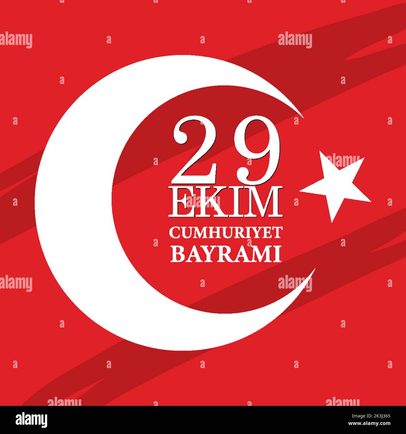 Republic Day of Turkey poster design illustration Stock Vector Image ...
