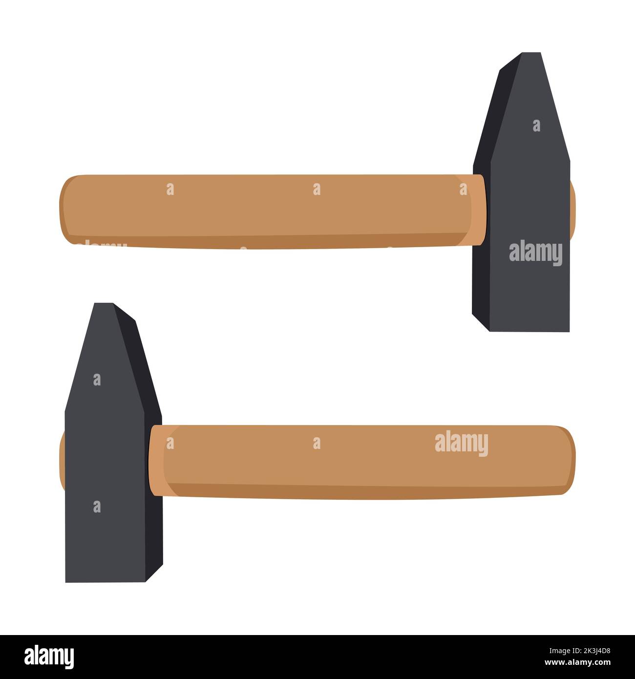 set of hammers isolated on white background, hammer vector illustration ...